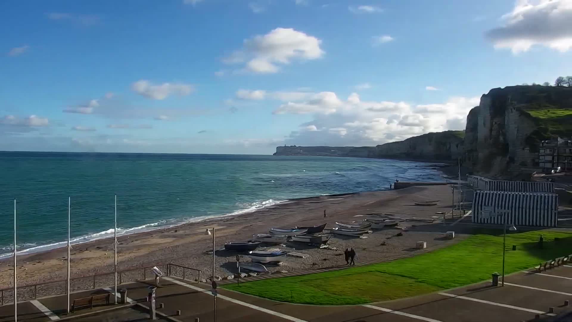 Yport Village & Plage Yport Beach Live Cam - Yport, Le Havre, Seine ...