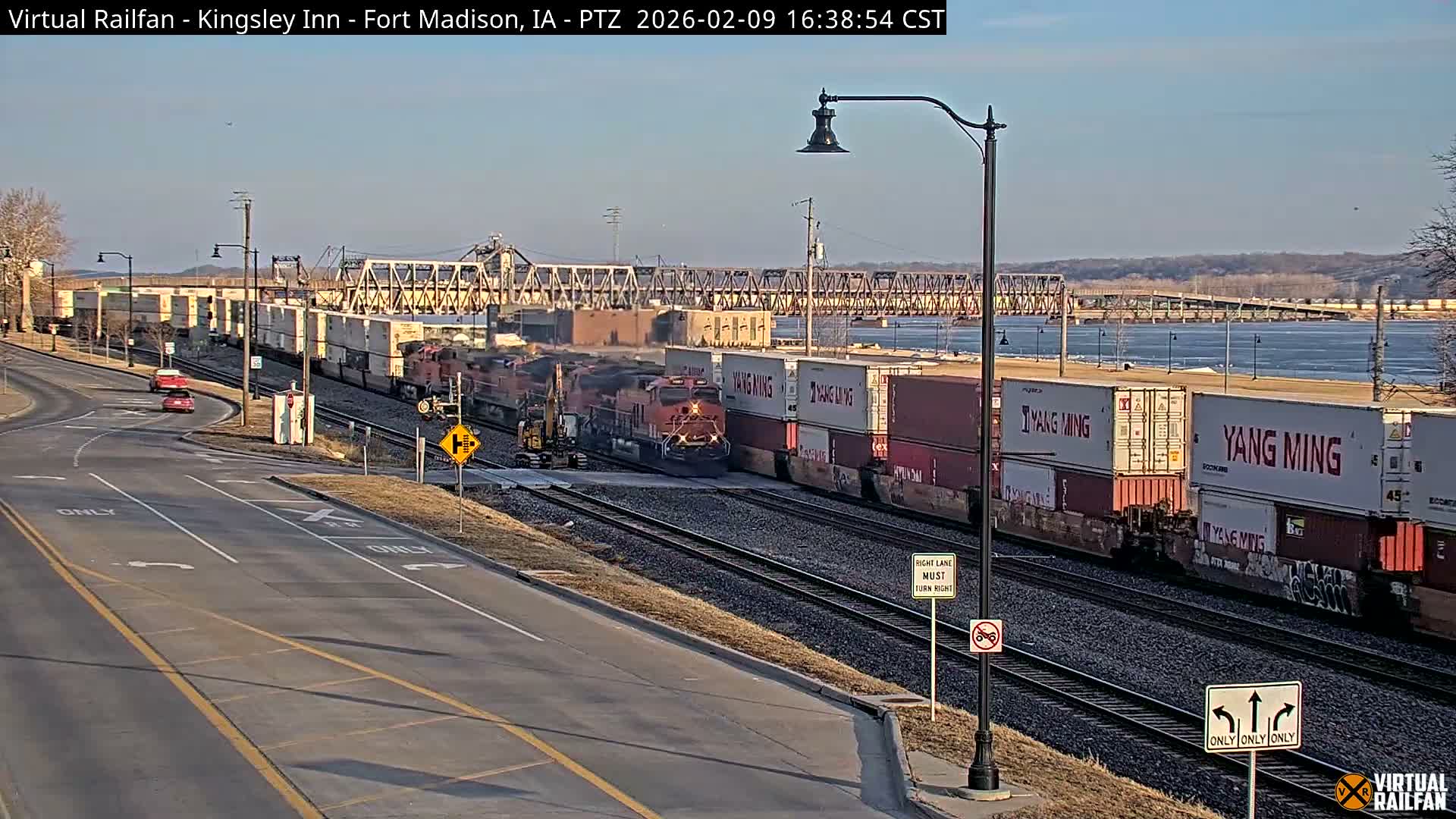 Fort Madison Bridge & Mississippi River & Fort Madison Train Amtrak ...