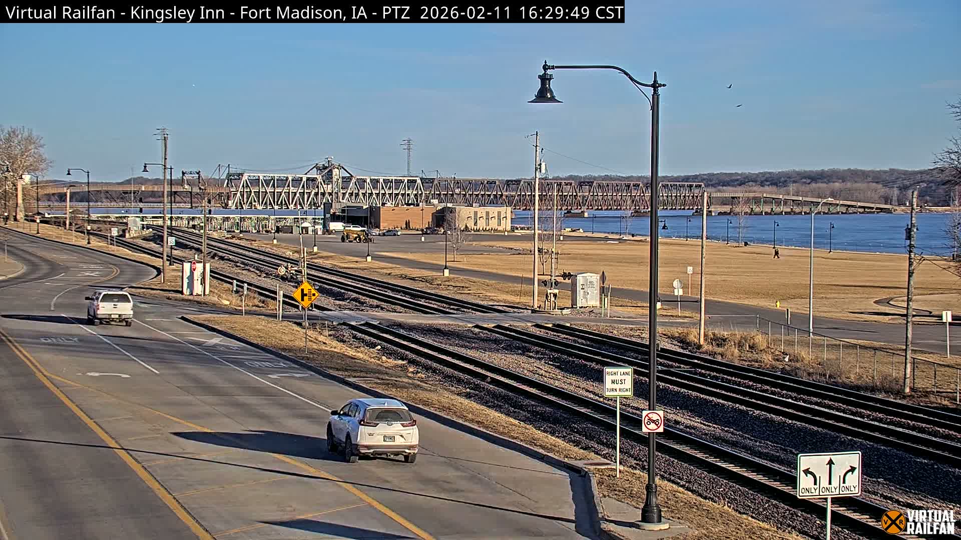 Fort Madison Bridge & Mississippi River & Fort Madison Train Amtrak ...