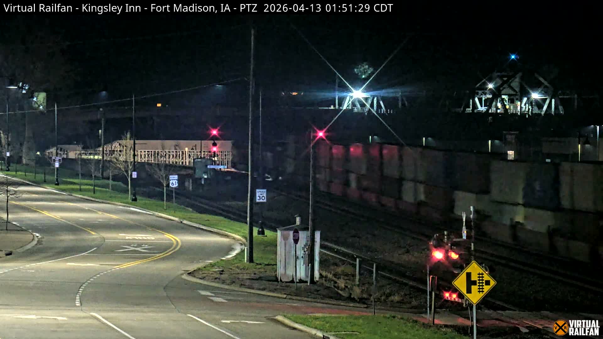 Fort Madison Bridge & Mississippi River & Fort Madison Train Amtrak ...