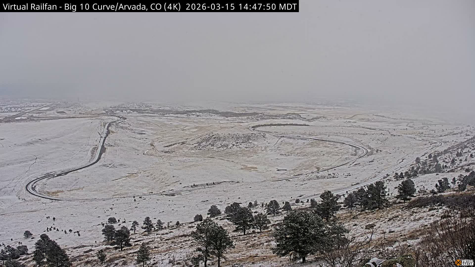 Denver Skyline & Arvada Big 10 Curve Railroad Live Cam - Arvada ...