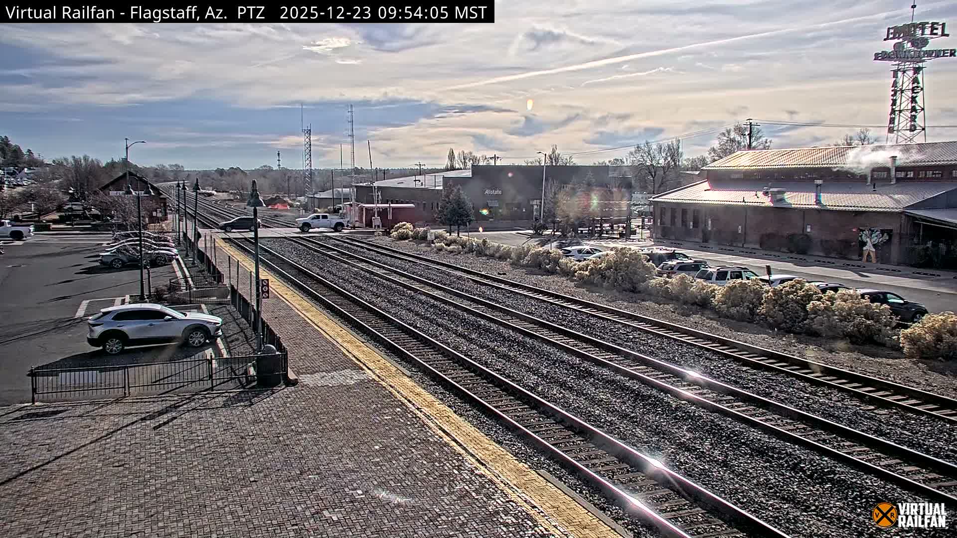Flagstaff Amtrak Railroad Live Cam - Flagstaff, Coconino, Arizona, USA ...