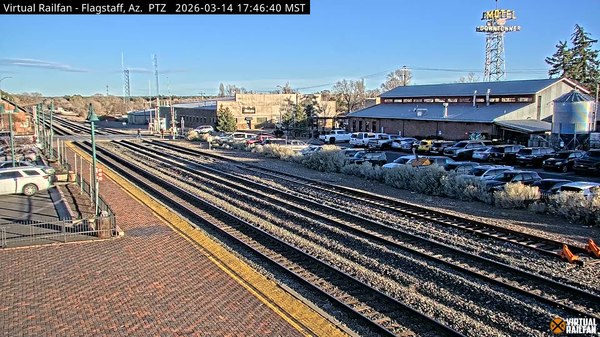 Flagstaff Amtrak Railroad Live Cam - Flagstaff, Coconino, Arizona, USA ...