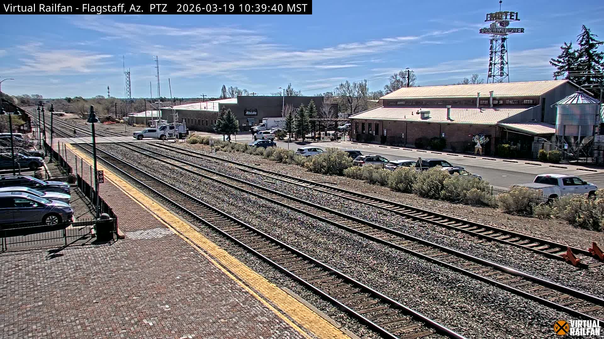 Flagstaff Amtrak Railroad Live Cam - Flagstaff, Coconino, Arizona, USA ...