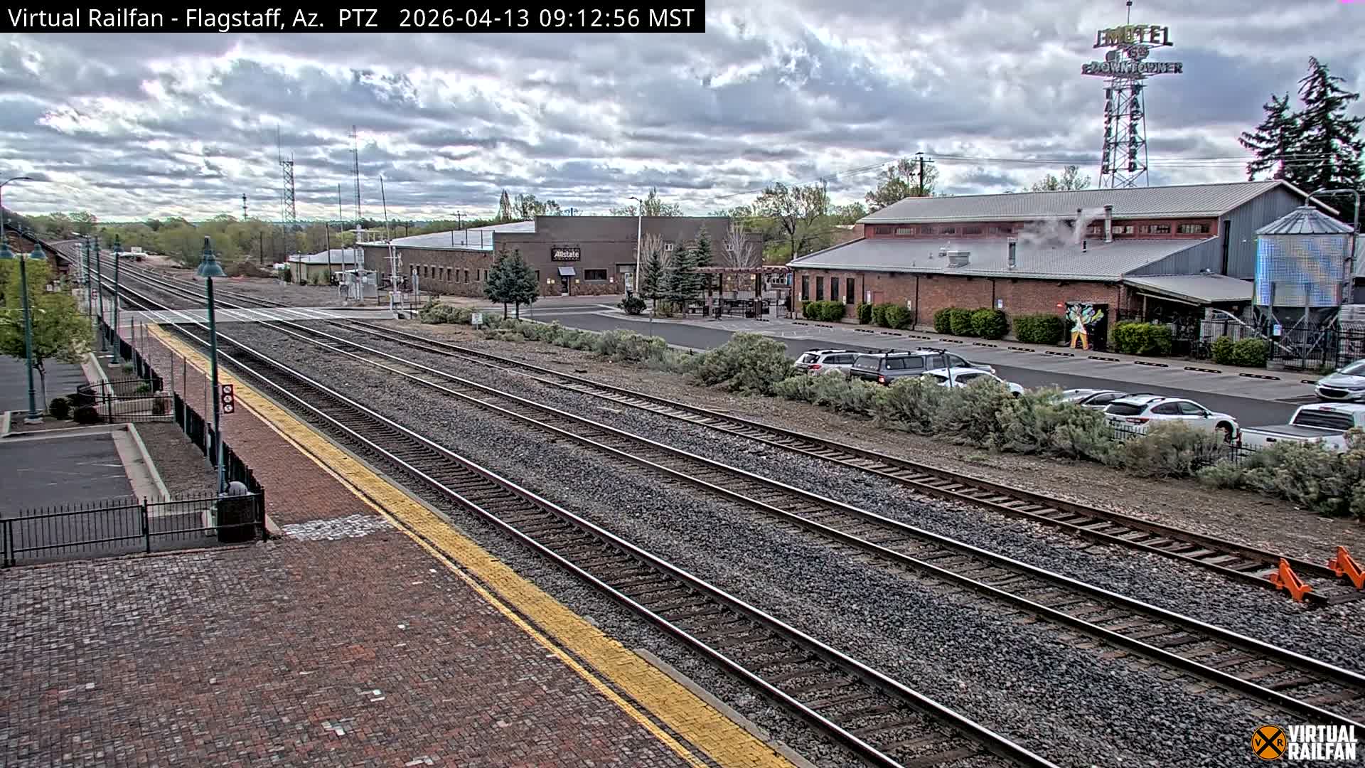 Flagstaff Amtrak Railroad Live Cam - Flagstaff, Coconino, Arizona, USA ...
