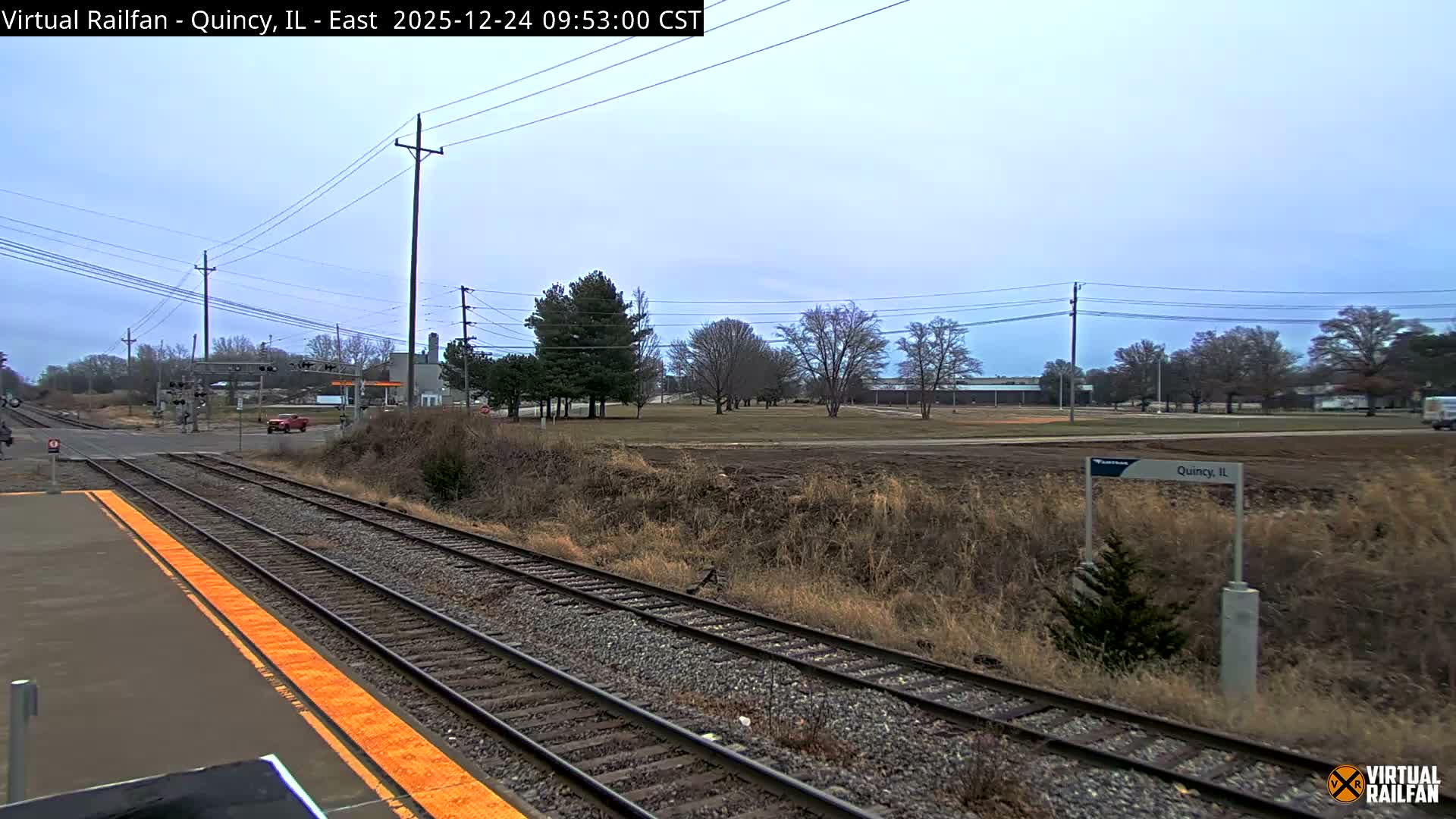 Quincy Amtrak Station & Railroad Crossing Live Cam - Quincy, Adams ...