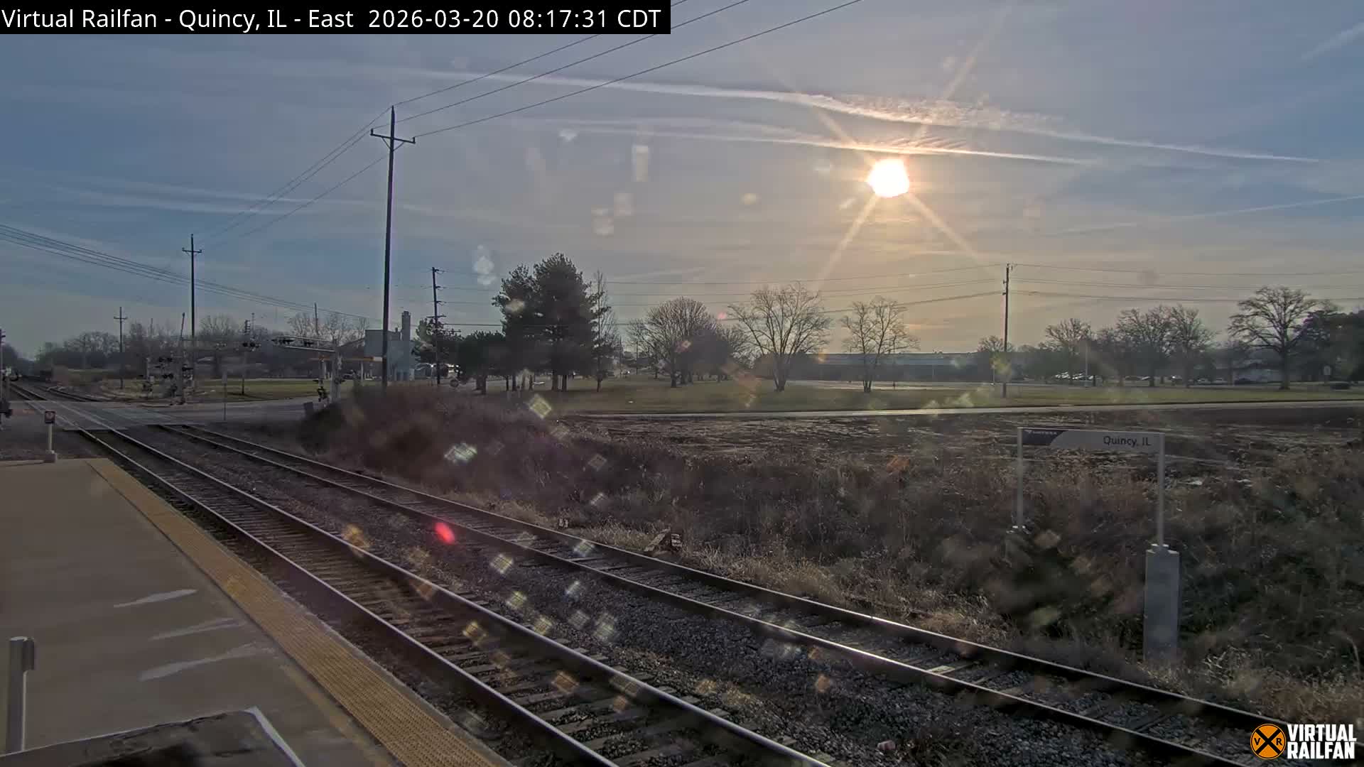 Quincy Amtrak Station & Railroad Crossing Live Cam - Quincy, Adams ...
