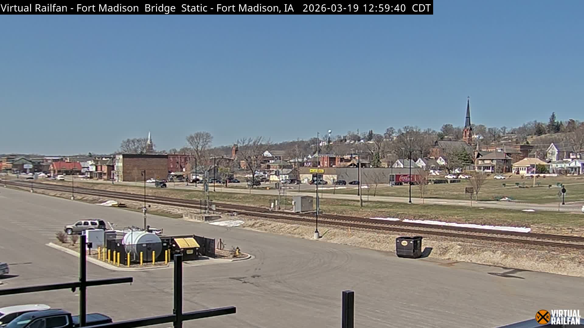 Fort Madison Railroad Crossing Live Cam - Fort Madison, Lee, Iowa, USA ...